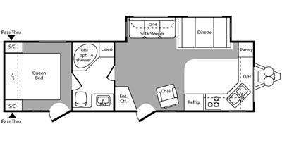 2010 Keystone Hideout 30FKS specs and literature guide