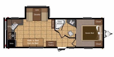 2011 Keystone Hideout 25RKS specs and literature guide
