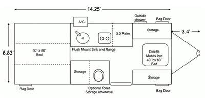 2012 Aliner Expedition FD/RB specs and literature guide