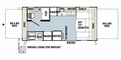 2012 Forest River Rockwood Roo 21DK specs and literature guide