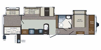 2015 Keystone Laredo 335TG specs and literature guide
