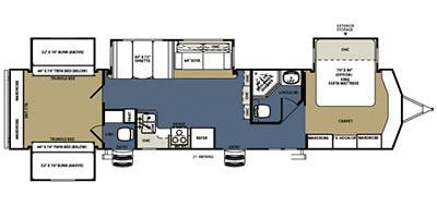 2013 Forest River Sandpiper Destination 402QB specs and literature guide