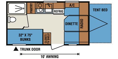2014 K-Z Spree Escape Specs & Floorplans