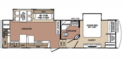 2014 Forest River Blue Ridge 2950RK specs and literature guide