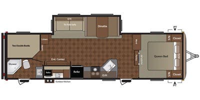 2014 Keystone Springdale 310BHGL Travel Trailer Specs
