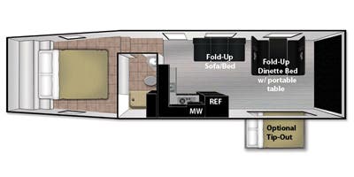 2014 Livin' Lite Quicksilver VRV 8.5x32 specs and literature guide