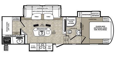 2015 Forest River Wildcat 303BHX specs and literature guide