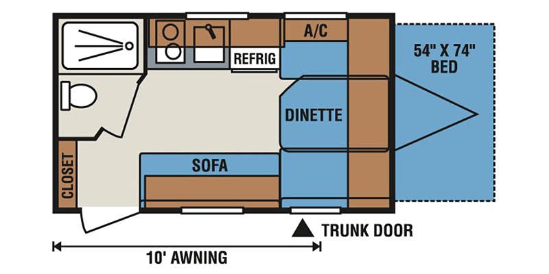 2017 K-Z Spree Escape Specs & Floorplans