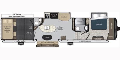 2015 Keystone Raptor 395LEV specs and literature guide