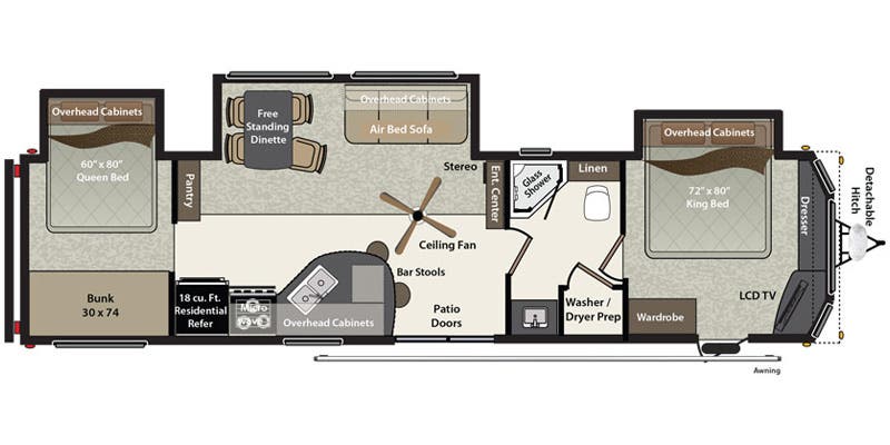 2016 Keystone Residence 402BH specs and literature guide