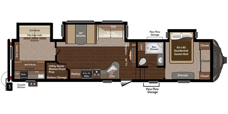 2016 Keystone Sprinter 324FWBHS specs and literature guide