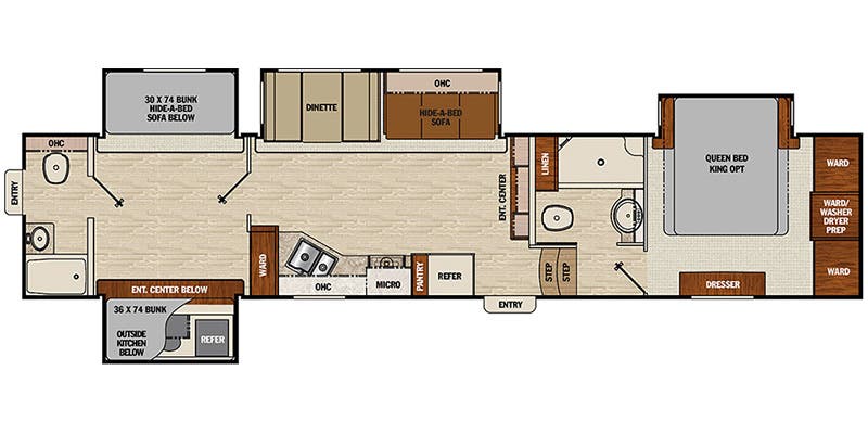 2016 Coachmen Chaparral 372QBH Fifth Wheel Specs
