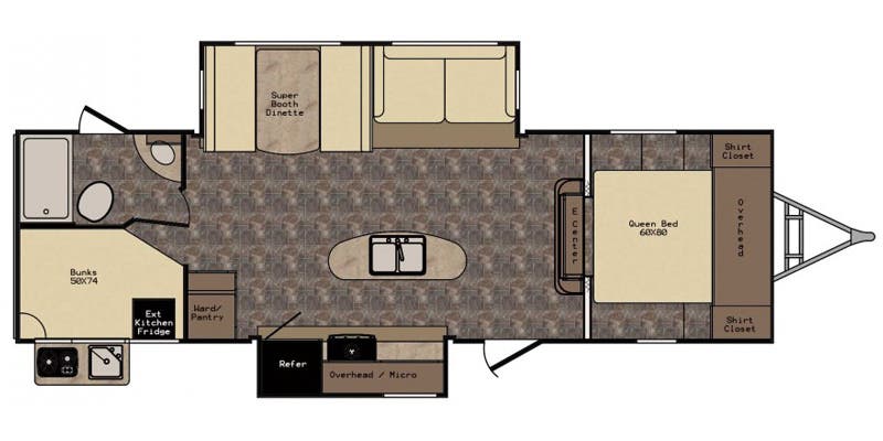 2016 CrossRoads Sunset Trail Reserve ST28BH specs and literature guide