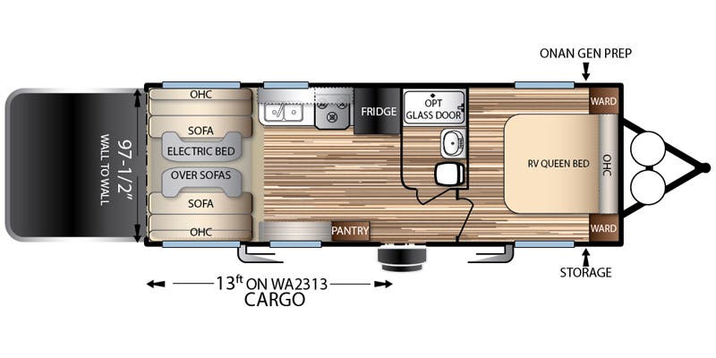 2016 Forest River Stealth WA2313 Toy Hauler Specs