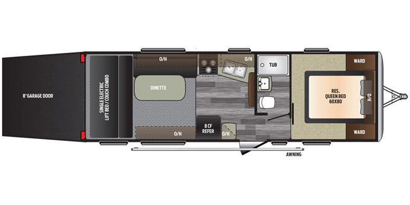 2017 Keystone Impact Vapor Lite 26V specs and literature guide