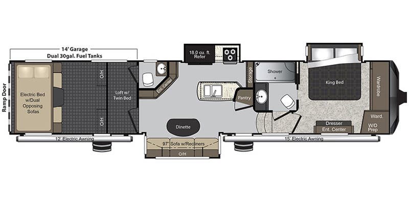2016 Keystone Raptor 398TS specs and literature guide