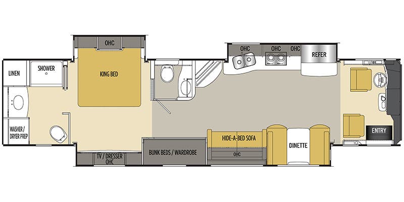 2017 Coachmen Cross Country RD 407FW specs and literature guide