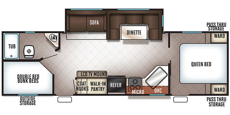 2017 Forest River Cherokee West 264CK Travel Trailer Specs