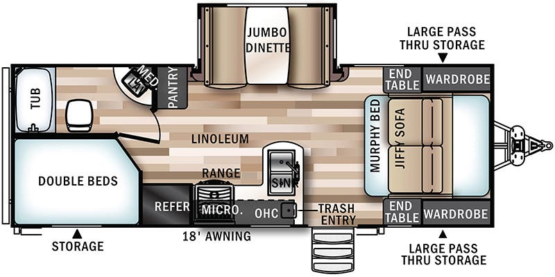 2017 Forest River Wildwood Heritage Glen Hyper-Lyte 24BHHL specs and ...