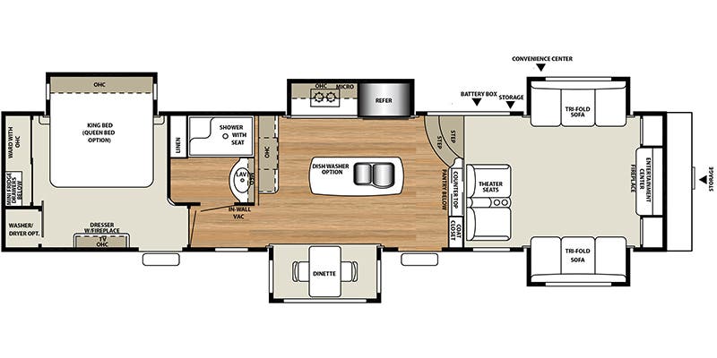 2017 Forest River RiverStone 39FL Fifth Wheel Specs
