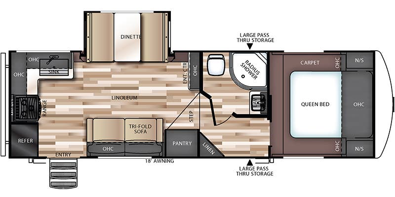 2018 Forest River Salem Hemisphere Hyper-Lyte 25RKSHL specs and ...