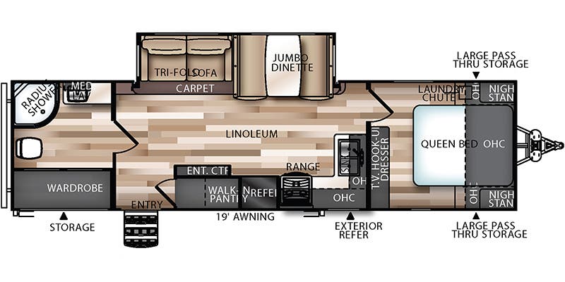 2017 Forest River Salem Hemisphere Hyper-Lyte 26RBHL specs and ...