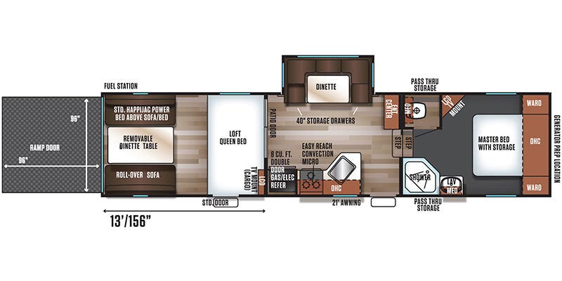 2017 Forest River Wolf Pack 285PACK13 specs and literature guide