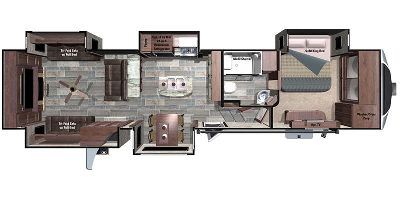 2017 Highland Ridge Open Range 3X 375RDS specs and literature guide