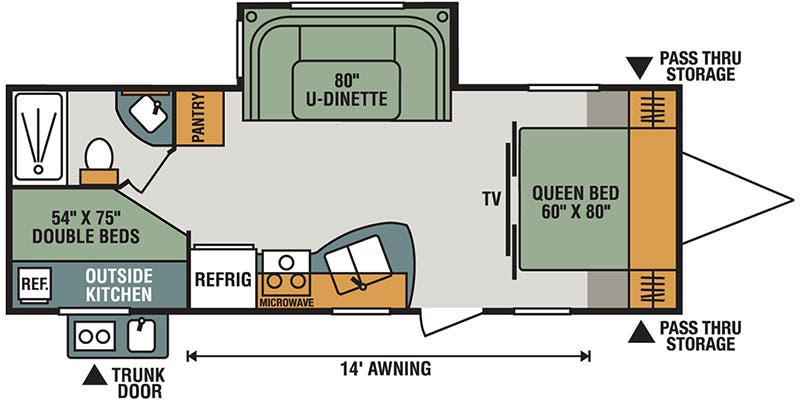 2018 K-Z Connect C241BHK Travel Trailer Specs