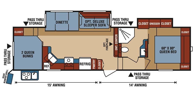 2017 K-Z Durango 1500 D286BHD specs and literature guide