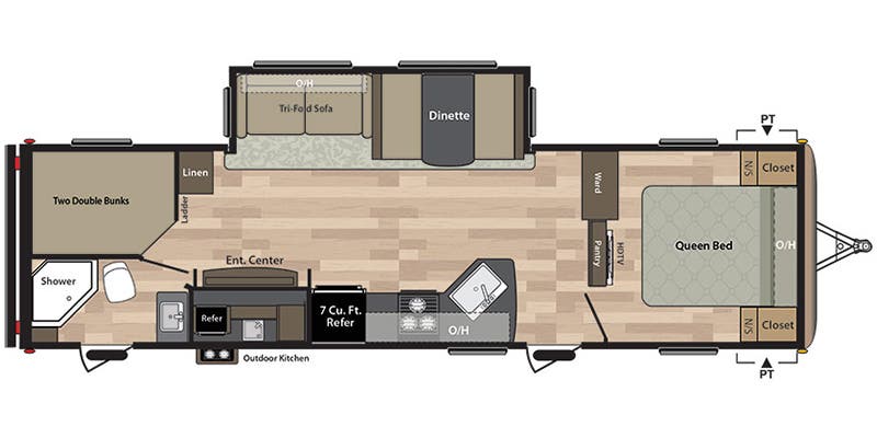 2017 Keystone Springdale East 310BH specs and literature guide