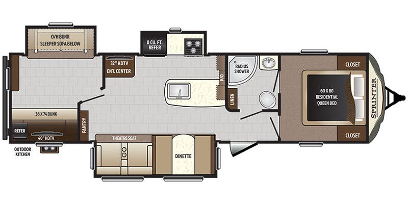2018 Sprinter Travel Trailer Floor Plans | Viewfloor.co