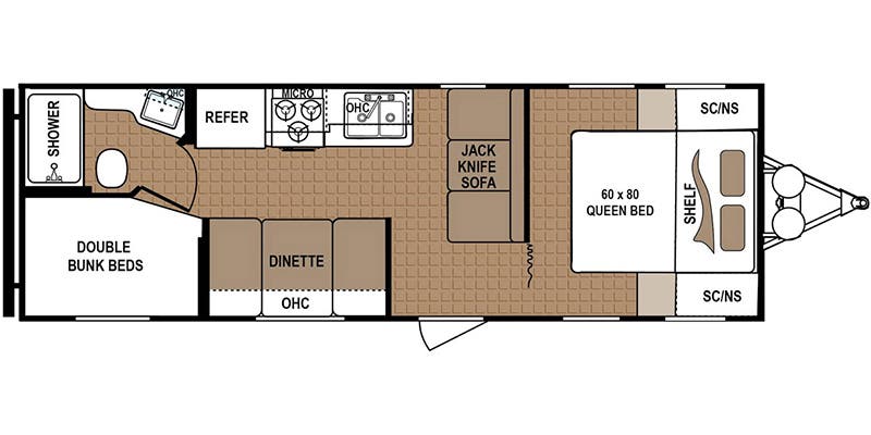 2018 Dutchmen Aspen Trail LE 25BH Travel Trailer Specs
