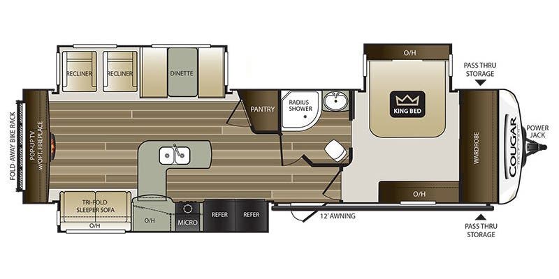 2019 Keystone Cougar Half-Ton RV Specs Guide