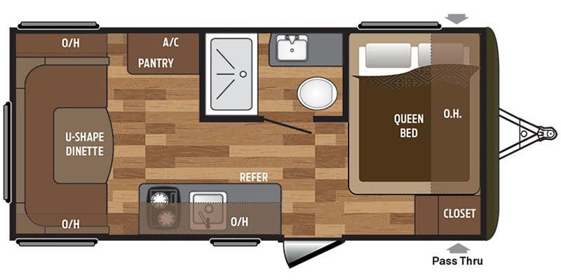 2018 Keystone Hideout 177LHS specs and literature guide