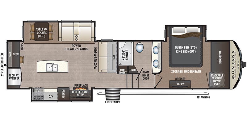 2018 Keystone Montana High Country 320MK specs and literature guide