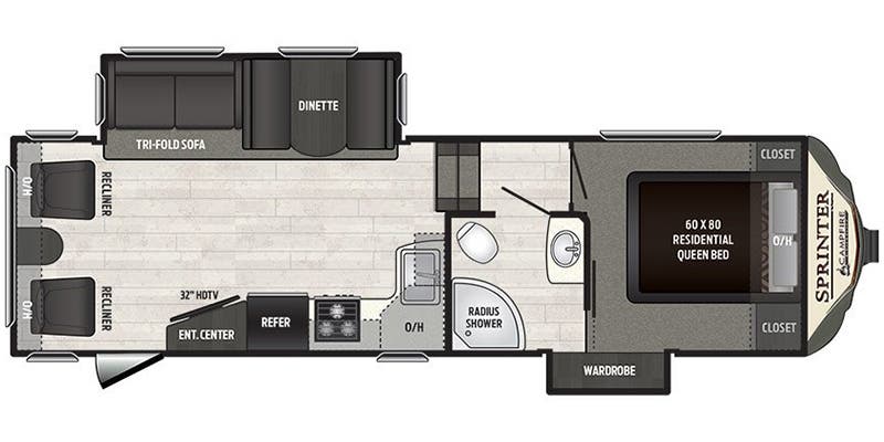 2018 Keystone Sprinter 26FWRL specs and literature guide