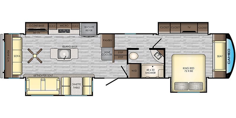 2019 CrossRoads Cameo CE3701RL specs and literature guide