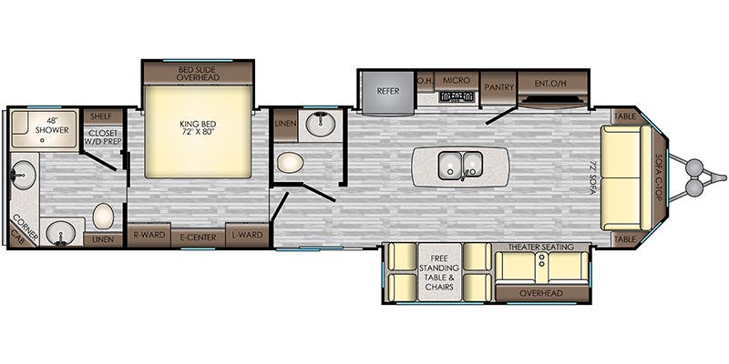 2019 CrossRoads Hampton HP372FDB specs and literature guide