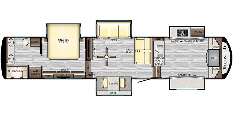 2019 CrossRoads Redwood RW3981FK specs and literature guide