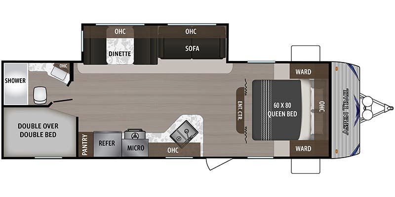 2019 Dutchmen Aspen Trail LE 26BH Travel Trailer Specs