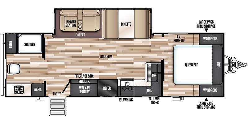 2019 Forest River Wildwood Heritage Glen Hyper-Lyte Specs & Floorplans