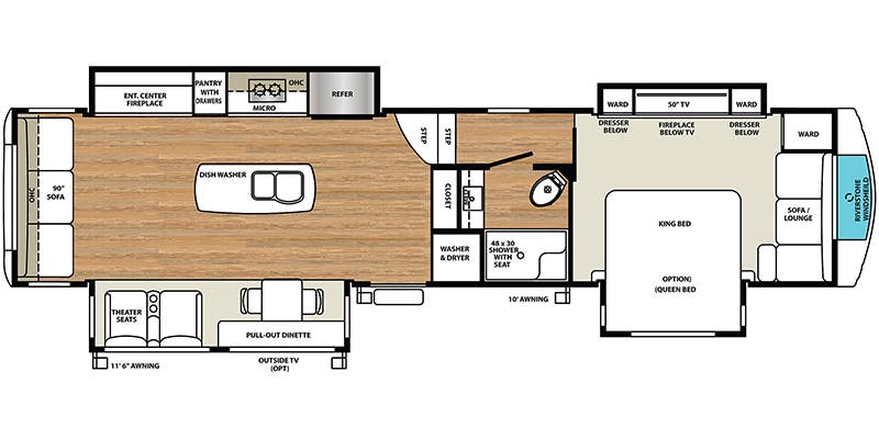 2019 Forest River RiverStone 39RLW specs and literature guide