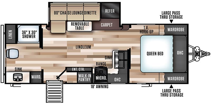 2019 Forest River Wildwood Heritage Glen Hyper-Lyte Specs & Floorplans