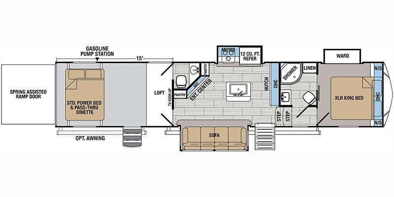 2019 Forest River XLR Nitro 35DK5 specs and literature guide