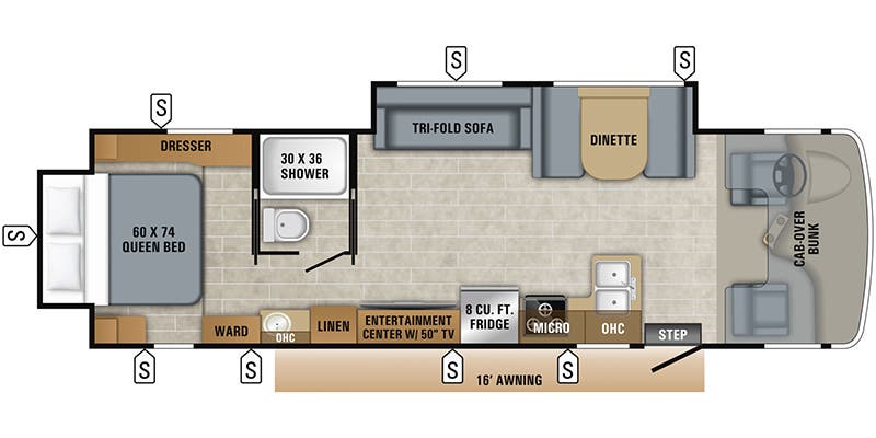 2019 Jayco Greyhawk 30Z Class C Specs