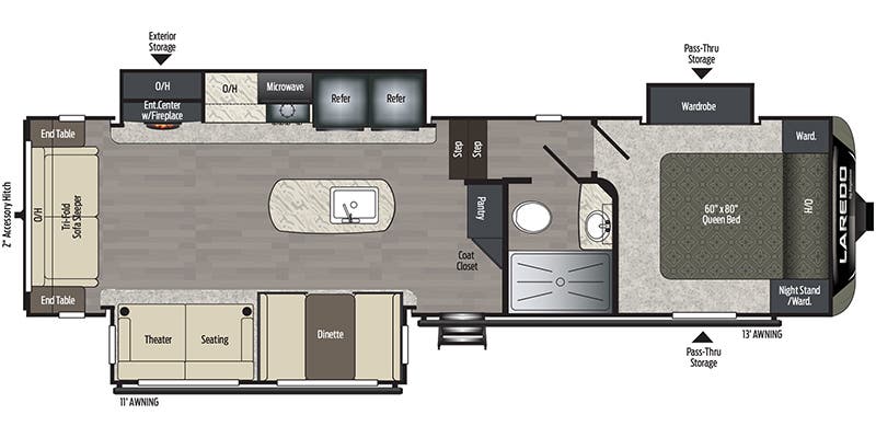 2019 Keystone Laredo Super-Lite 290SRL specs and literature guide