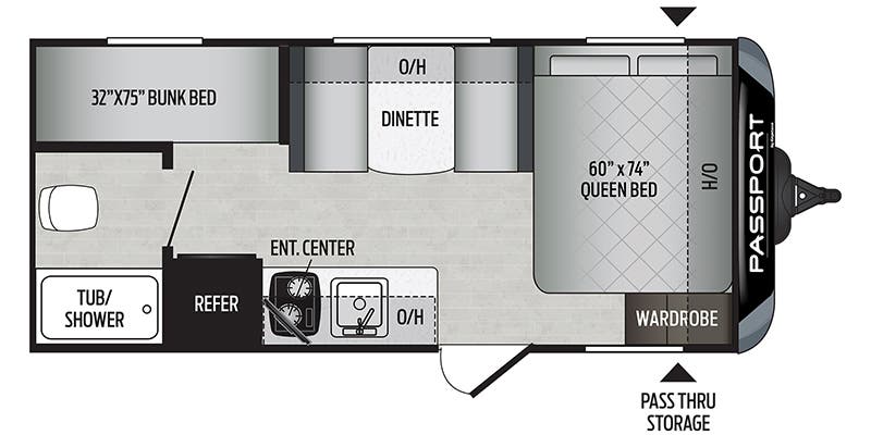 2019 Keystone Passport SL Series East 175BH specs and literature guide