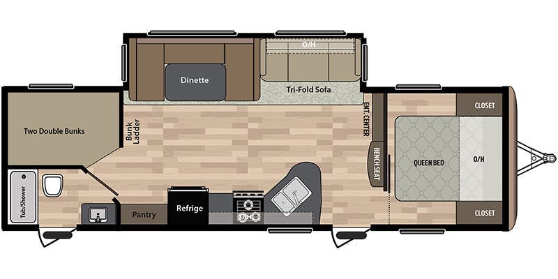 2019 Keystone Springdale West 282BHWE Travel Trailer Specs