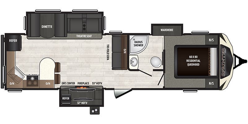 2019 Keystone Sprinter Limited 312MLS specs and literature guide